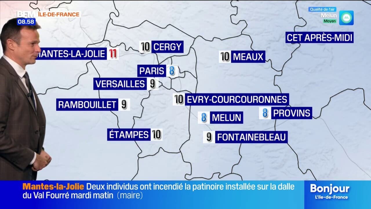 Un temps maussade pour ce 1er janvier en Île-de-France, il fera 8°C à Paris