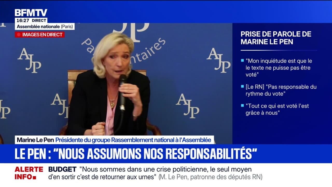 "Nous ne sommes pas d'extrême droite", conteste Marine Le Pen ...