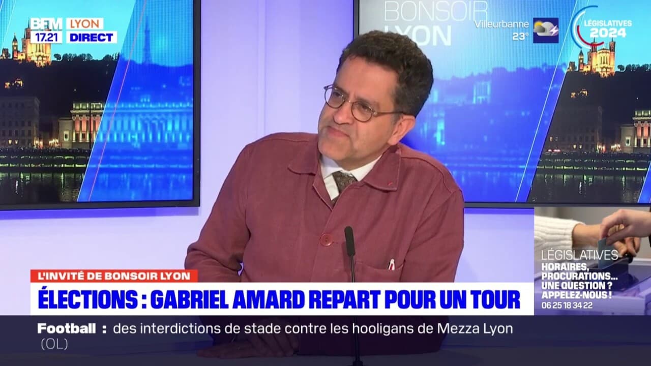 Rhône: Gabriel Amard, député sortant de la 6e circonscription, fait le ...