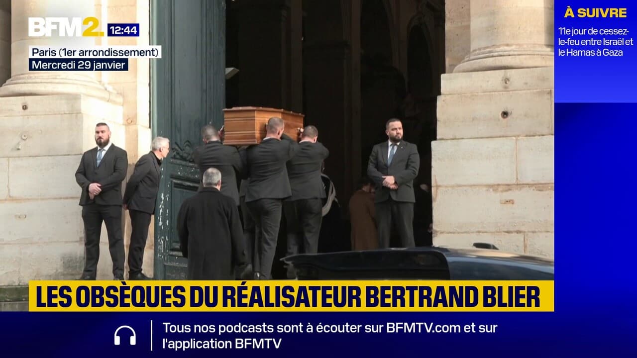 Paris: le dernier hommage au réalisateur Bertrand Blier