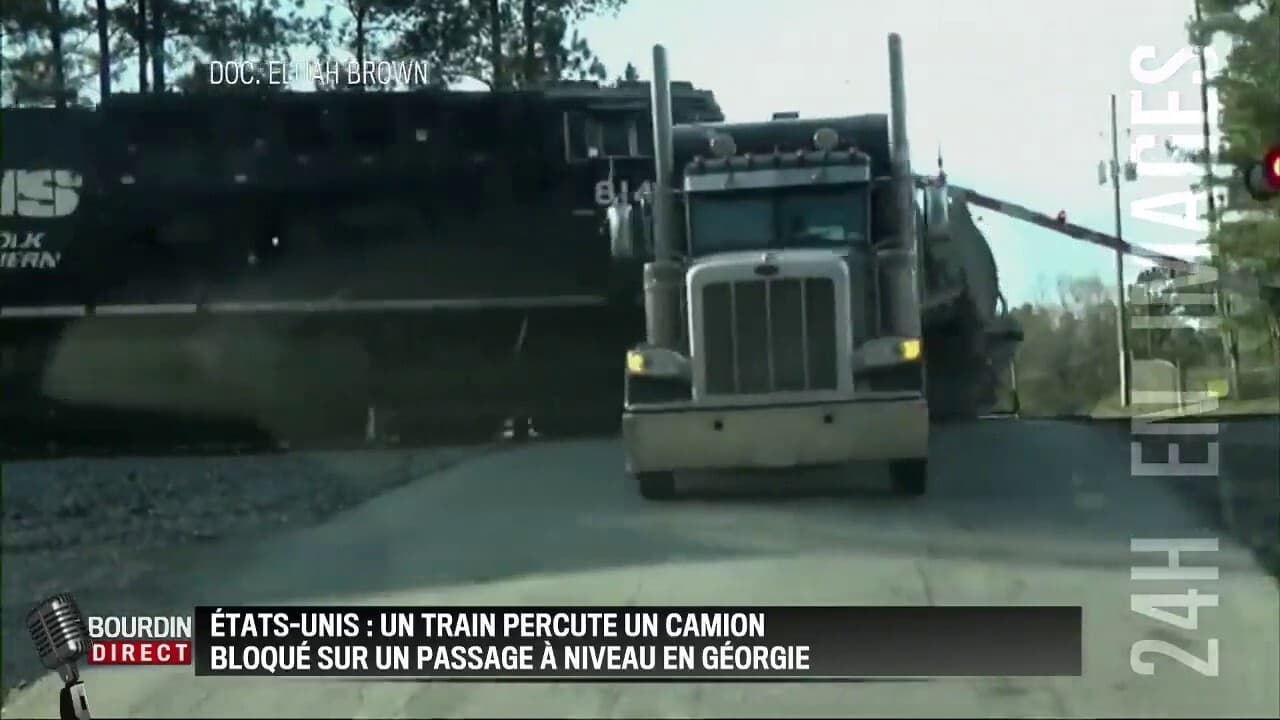 Etats-Unis: un train percute un camion