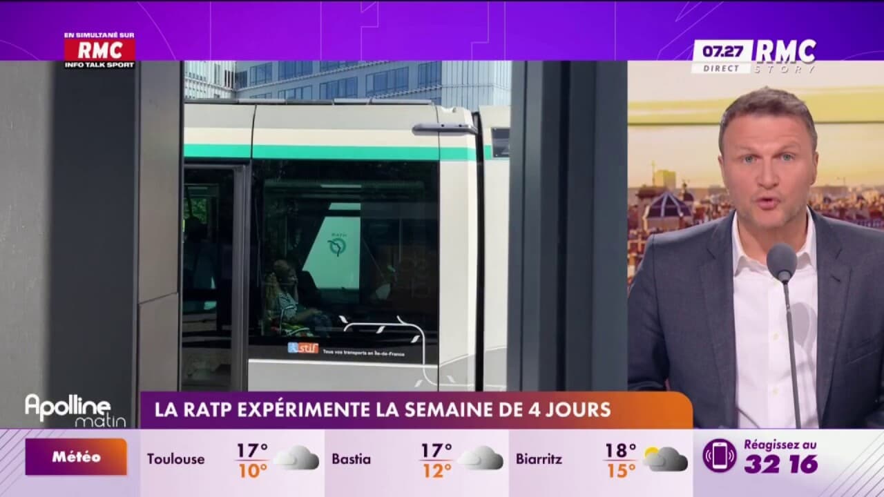 La RATP expérimente la semaine de 4 jours