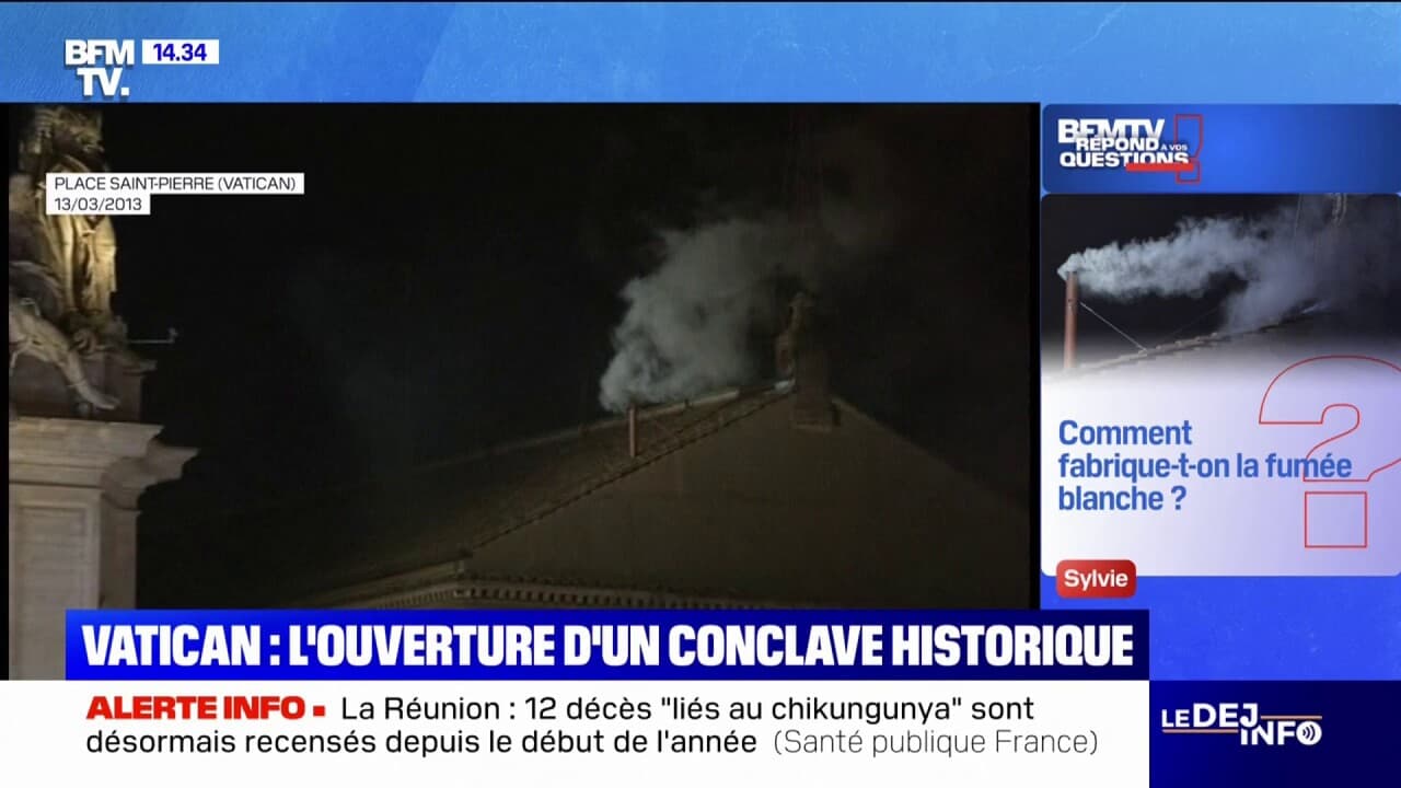 Élection du pape: comment fabrique-t-on la fumée blanche? BFMTV répond ...