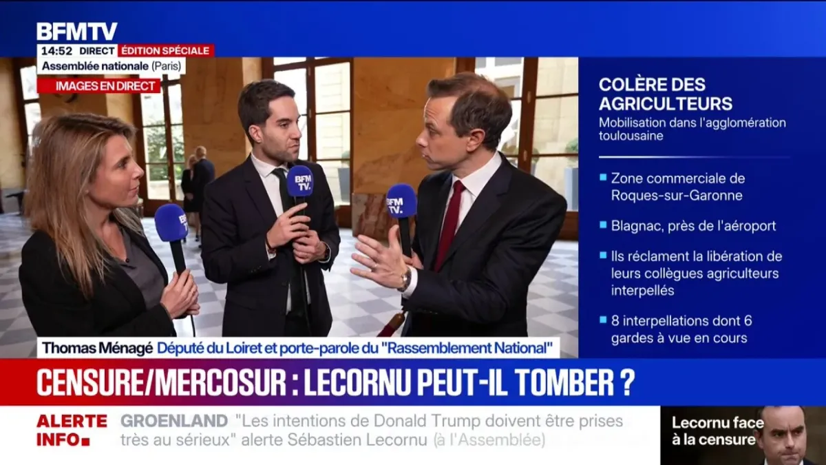 "On est cohérent", le Rassemblement national votera la motion de ...