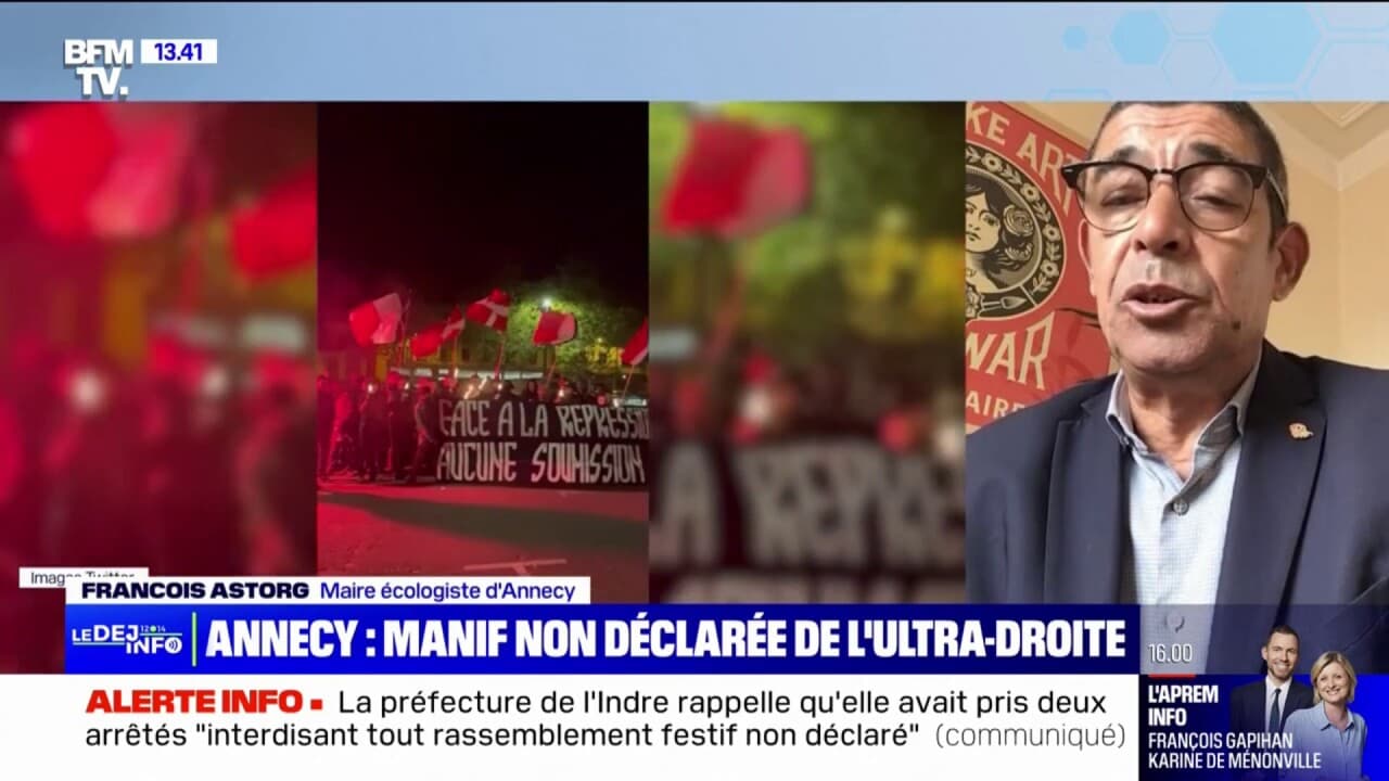 François Astorg, maire EELV d'Annecy, à propos d'une manifestation non ... François Astorg, maire EELV d'Annecy, à propos d'une manifestation non ...