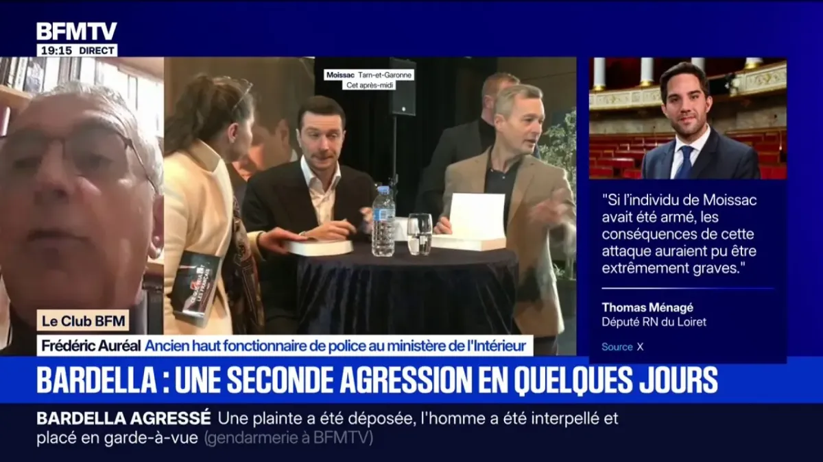 Agression de Jordan Bardella: "Cela préfigure d'une campagne qui risque ...