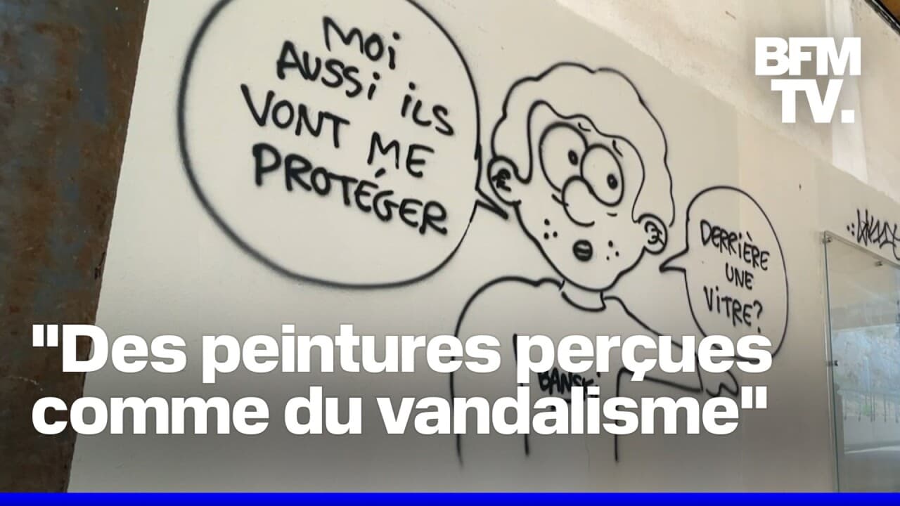 À Marseille, un graffiti signé "Banski" à côté du phare de Banksy