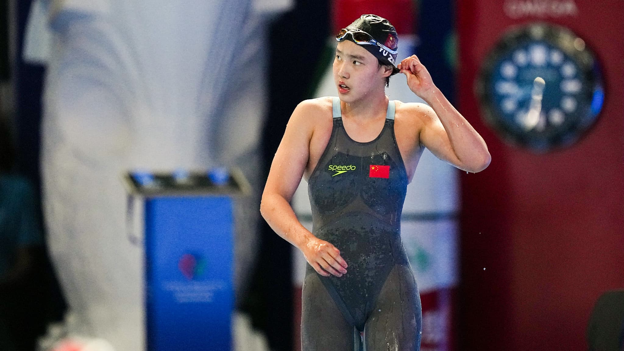 Mondiaux de natation: l'émotion de Yu Zidi devenue la plus jeune ...
