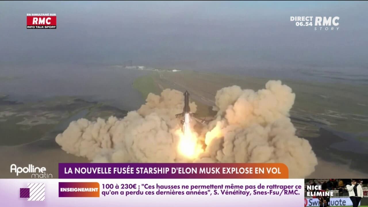 Fusée Straship: décollage réussi, mais explosion en plein vol