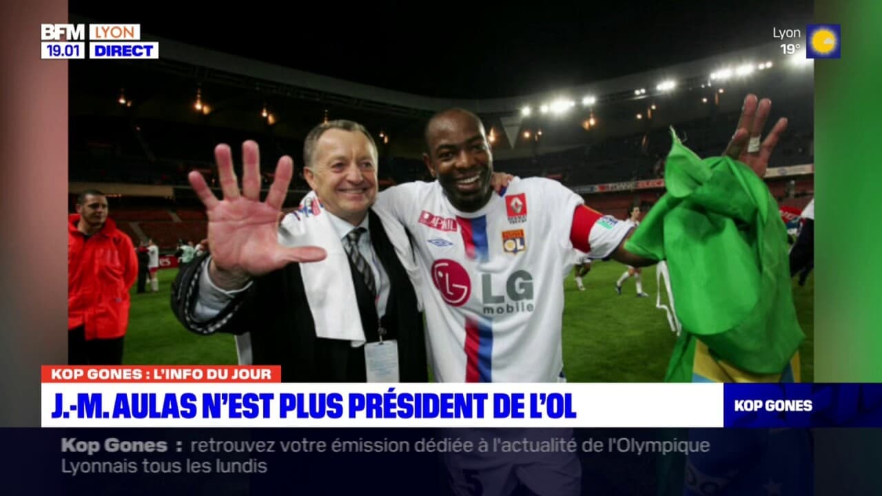 Après 36 ans à sa tête, Jean-Michel Aulas n'est plus président de l'OL