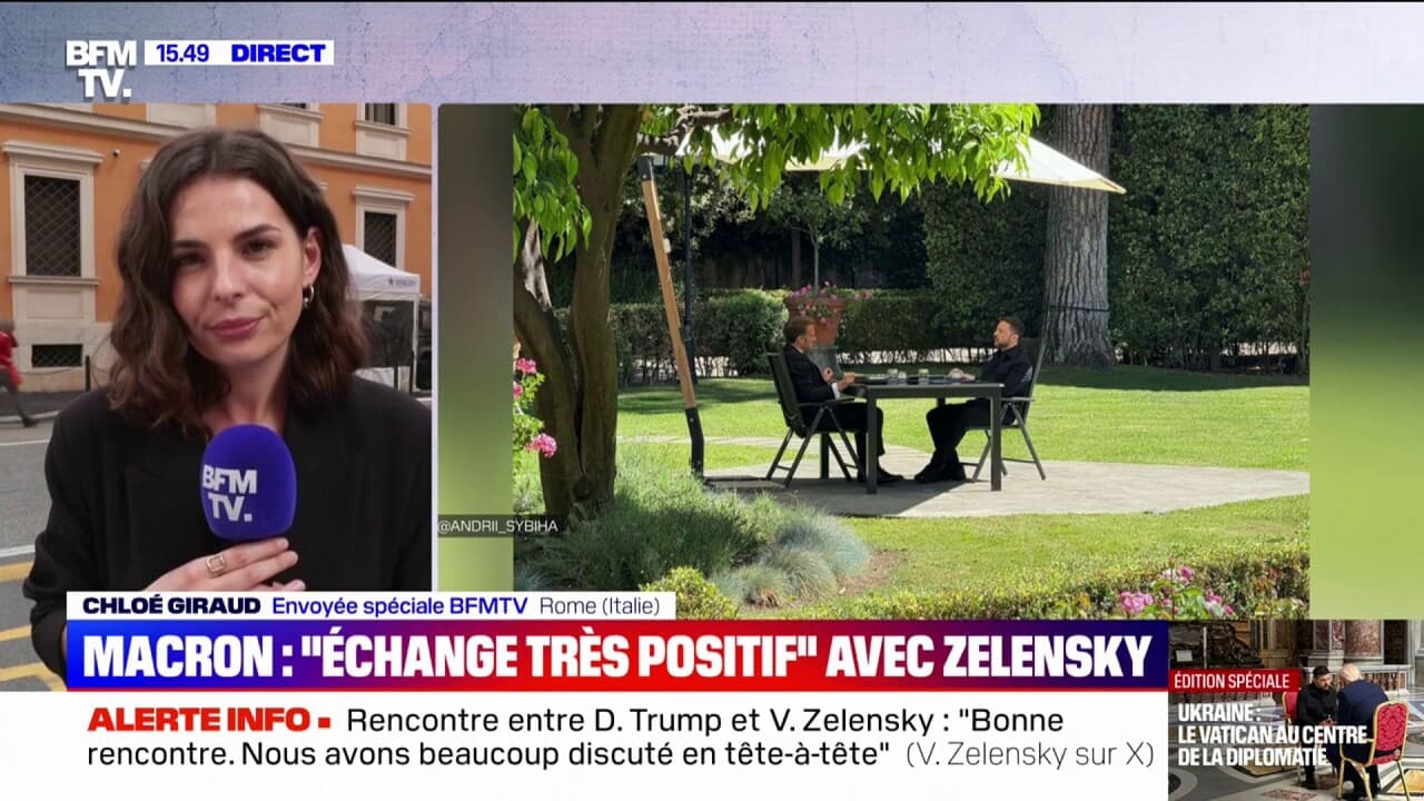 Emmanuel Macron qualifie son échange avec Volodymyr Zelensky de "très ...