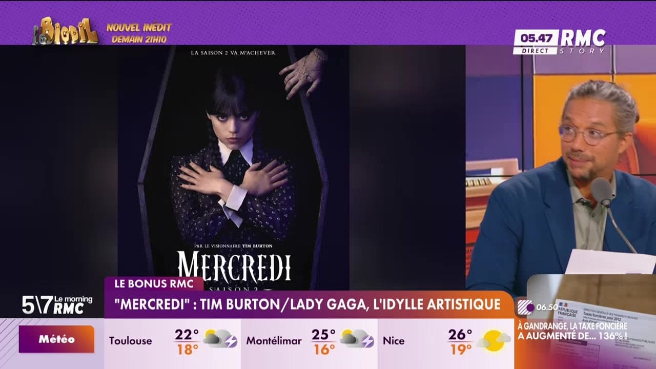 Le bonus RMC : "Mercredi", Tim Burton/Lady Gaga... l'idylle artistique - 04/09