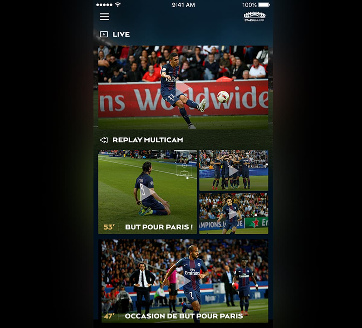 Stadium App: la nouvelle appli dédiée aux supporters du PSG