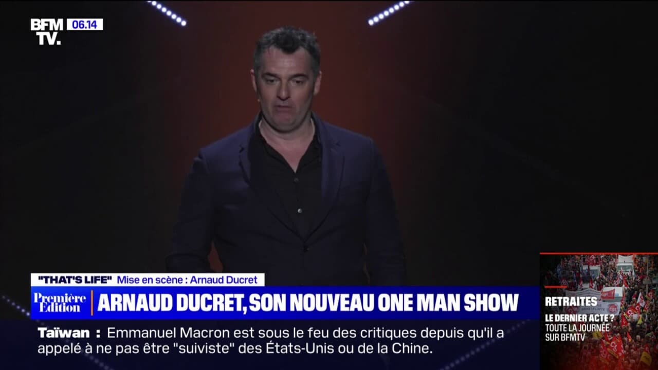 Arnaud Ducret actuellement sur scène avec "That's life", un spectacle ...