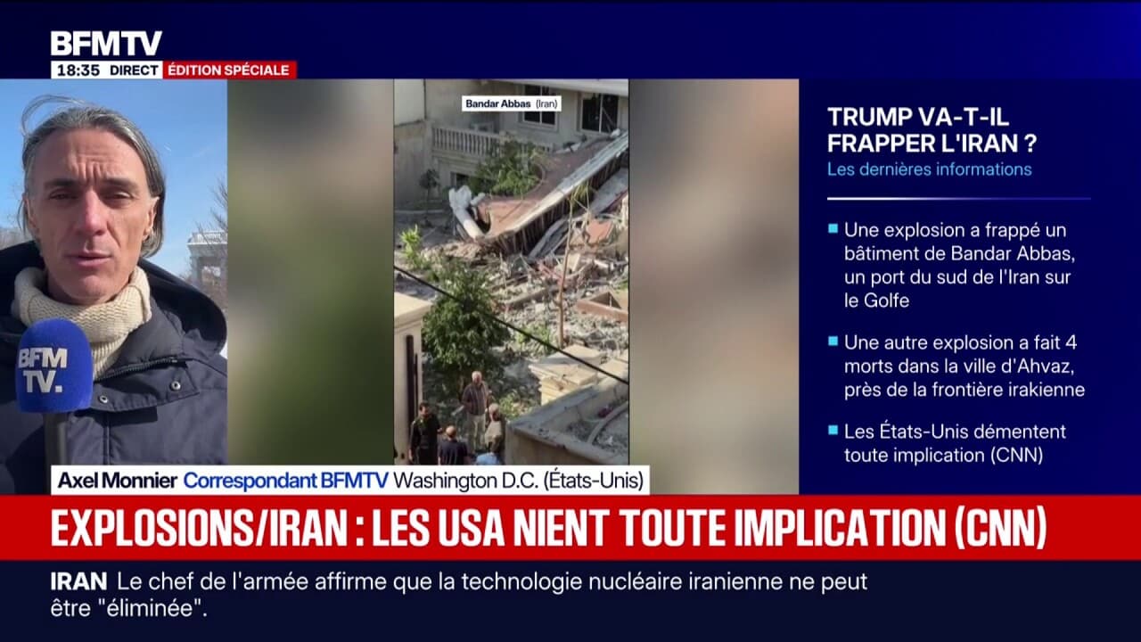 Explosion en Iran: selon les informations de CNN, les États-Unis ...