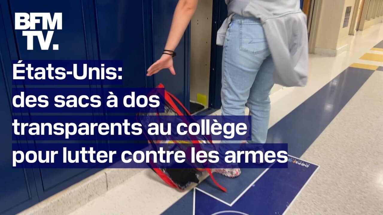 Ces collégiens américains portent des sacs à dos transparents pour ...