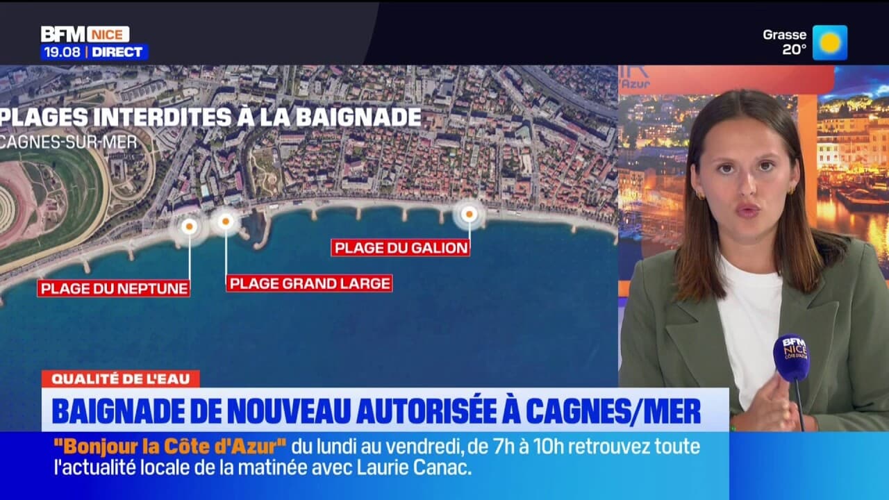 La baignade de nouveau autorisée à Cagnes-sur-Mer
