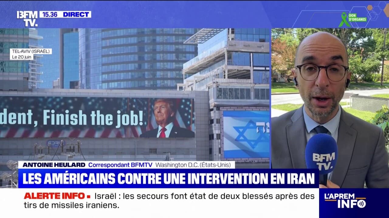 Guerre Iran/Israël: les Américains ne souhaitent pas d'intervention ...