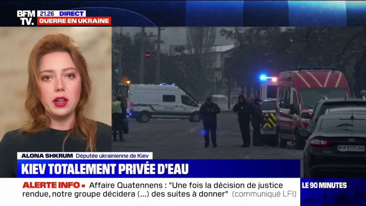 Alona Shkrum, députée de Kiev: "La majorité de la région de Kiev n'a pas d'eau, c'est une ...