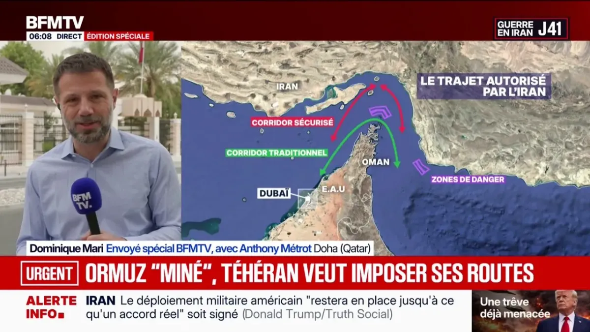 Guerre au Moyen-Orient: Téhéran veut imposer ses routes dans le Détroit ...