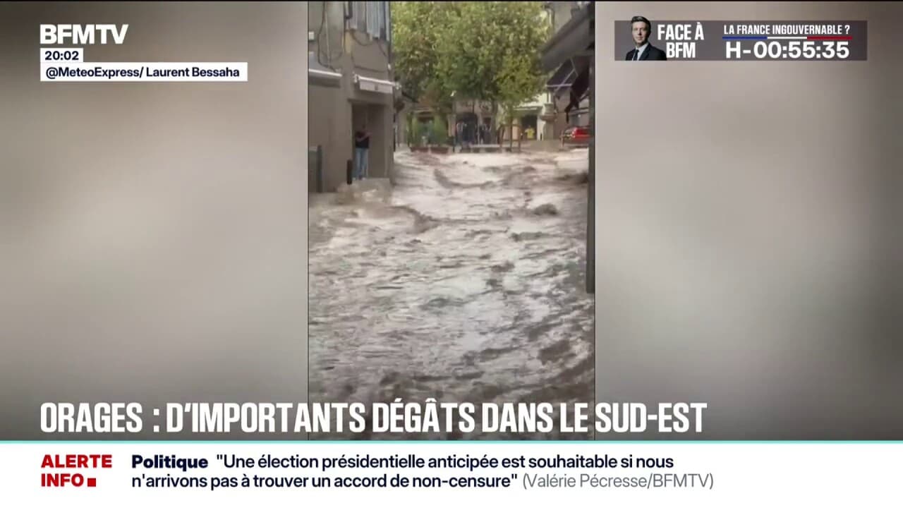 Orages, inondations: la météo a été intense ces dernières heures dans ...