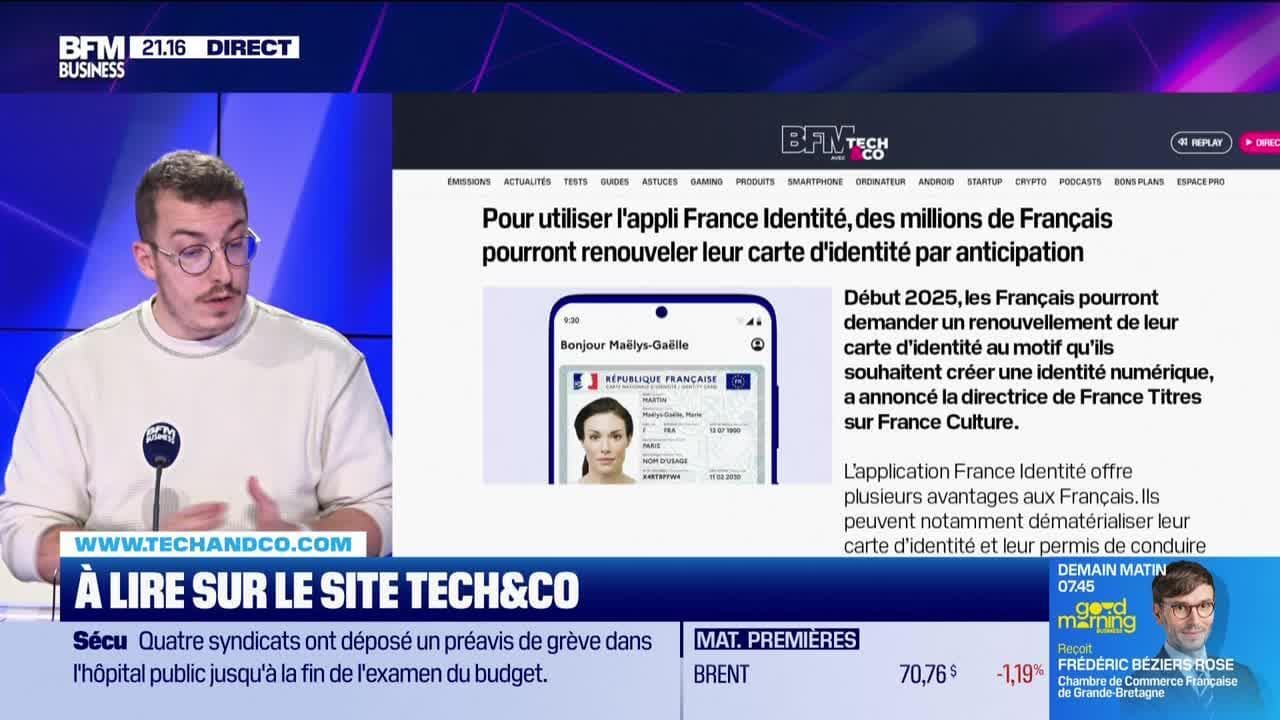 À lire sur le site Tech&Co :Pour utiliser l'appli France Identité, des ...