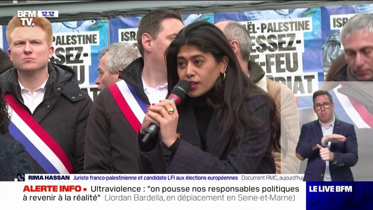 Rima Hassan, candidate "La France Insoumise" aux élections européennes ...