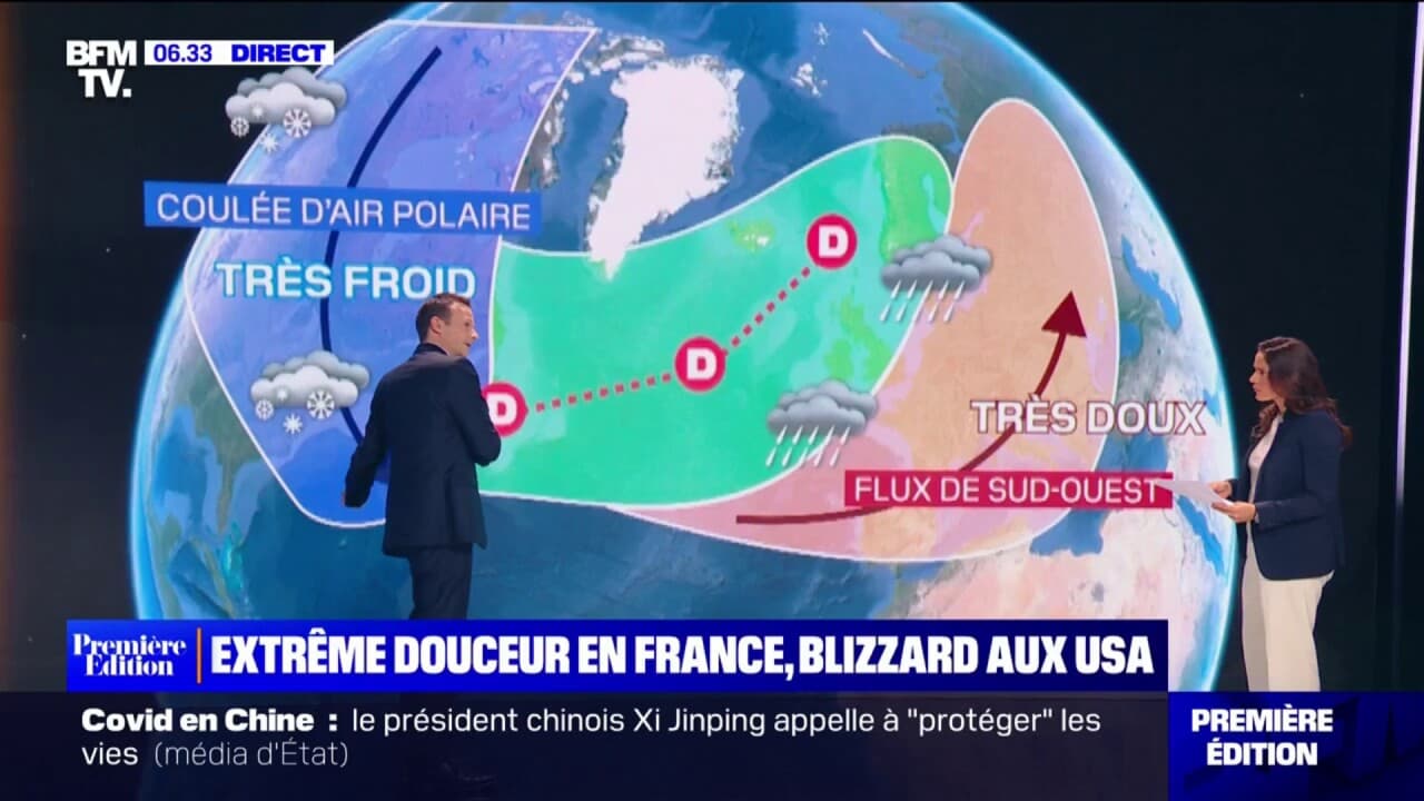 Climat: l'extrême douceur cette semaine en France et le "blizzard du ...