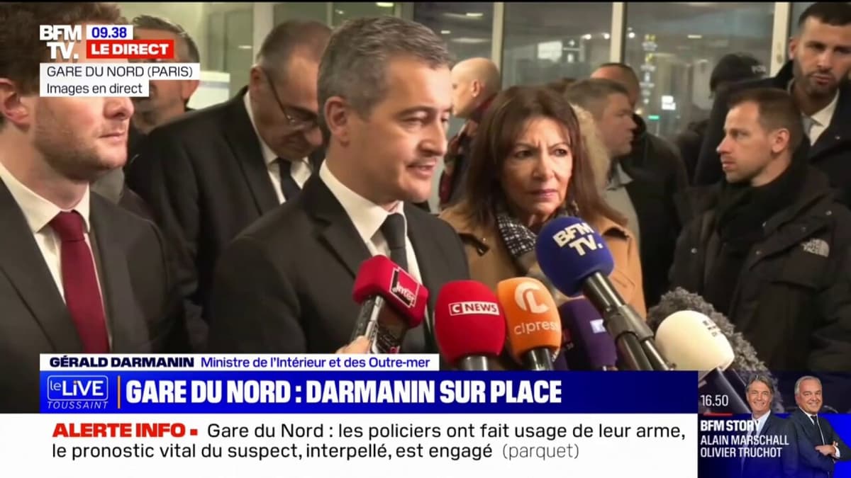 Attaque à la gare du Nord: "Deux policiers tirent par trois fois et arrivent à neutraliser cet ...