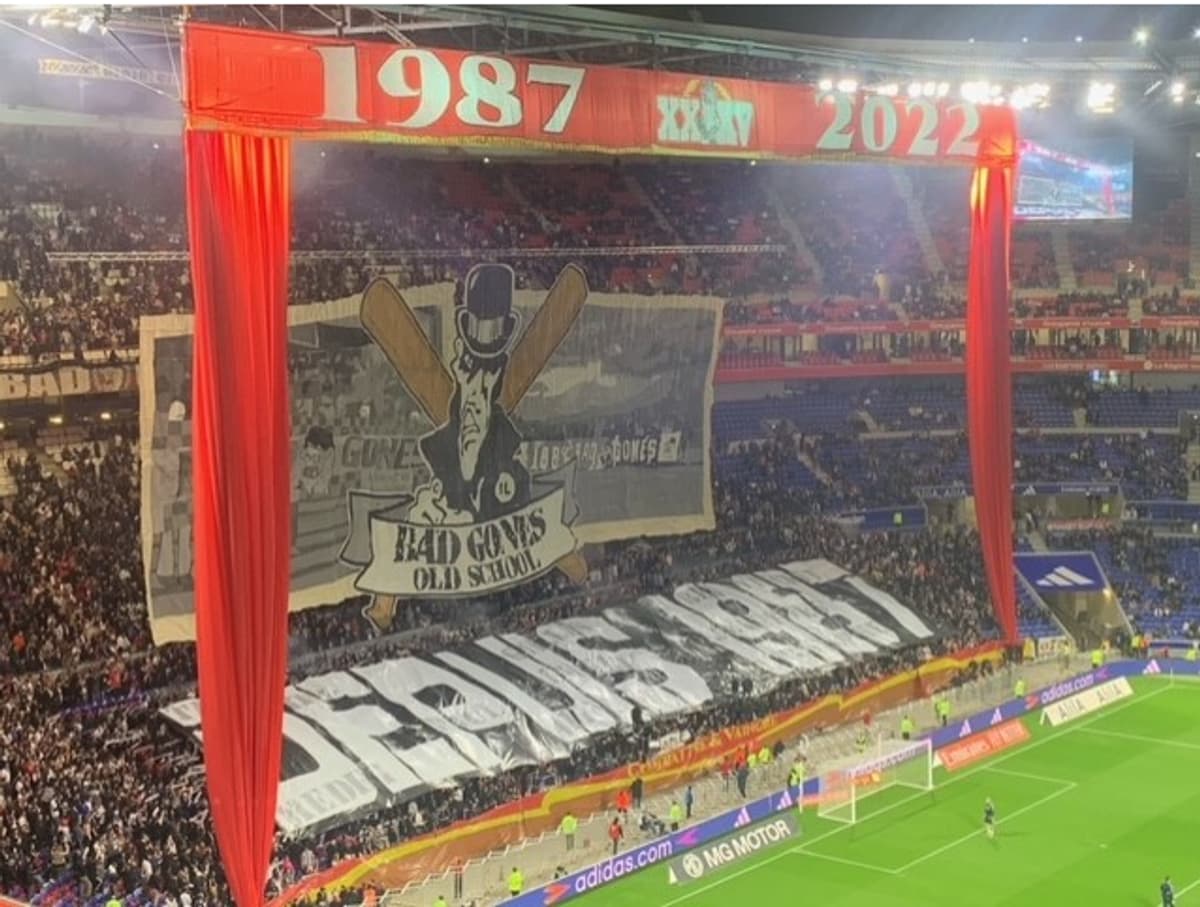 OL-Nice: les images impressionnantes des tifos des Bad Gones pour leurs ...