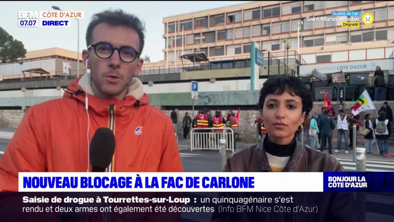 Nice: un nouveau blocage à la fac de Carlone