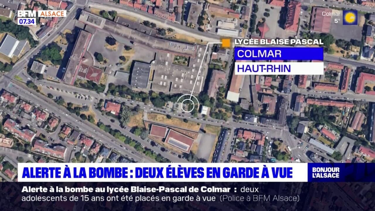 Colmar: le lycée Blaise-Pascal évacué après une alerte à la bombe, deux ...