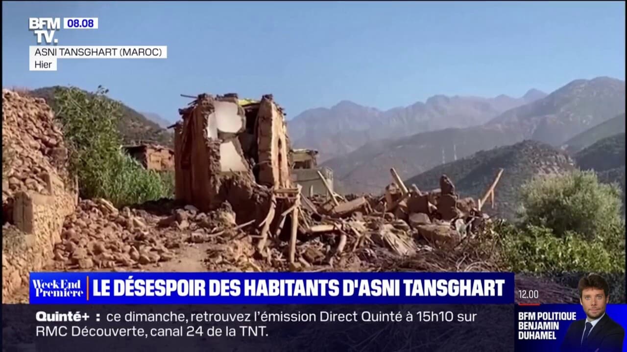 Séisme au Maroc: le désespoir des habitants d'Asni Tansghart, village ...