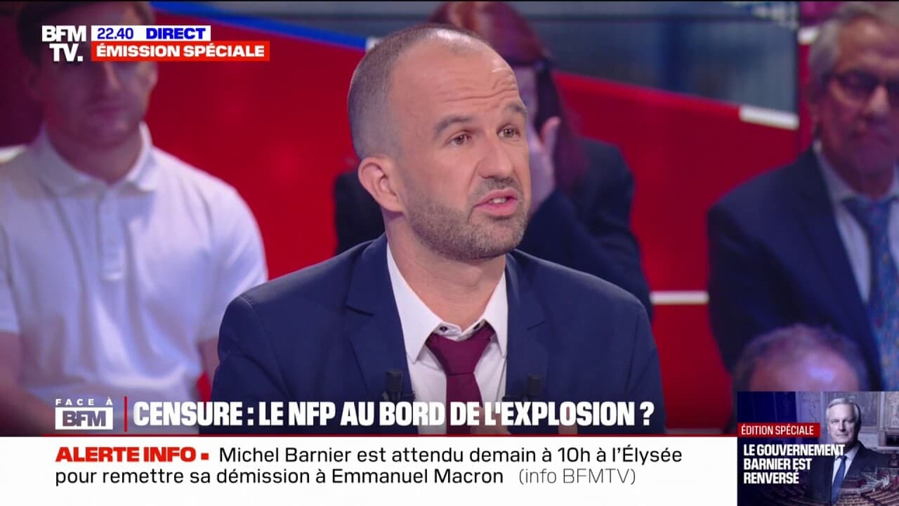 Manuel Bompard (LFI): "Je pense que la stabilité passe par le départ du ...