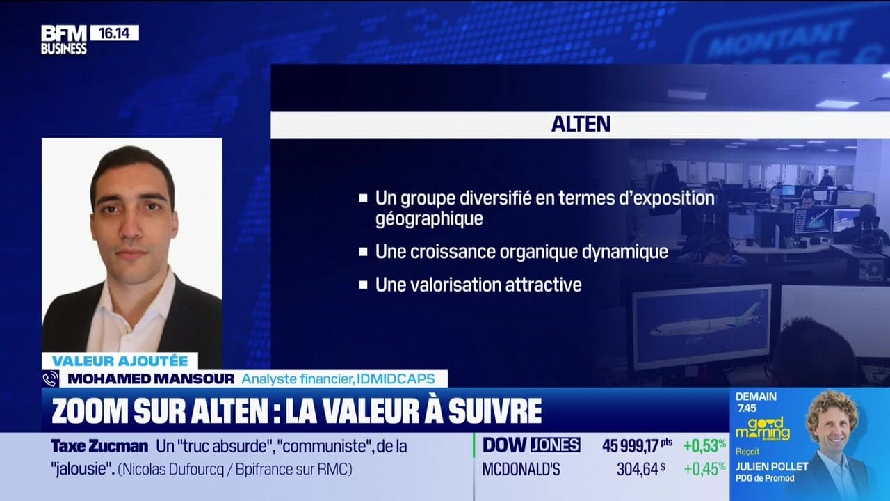 Valeur ajoutée : Ils apprécient Alten - 17/09