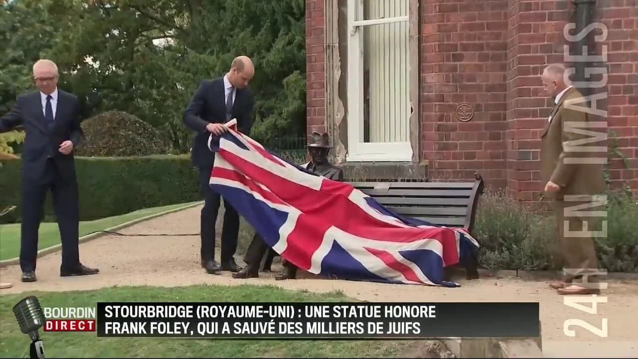 Le prince William dévoile une statue de Frank Foley, qui a sauvé des ...