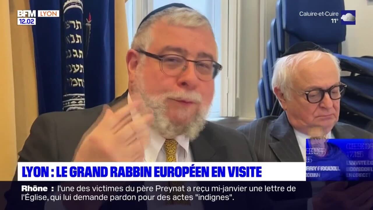 Lyon: le grand rabbin européen en visite