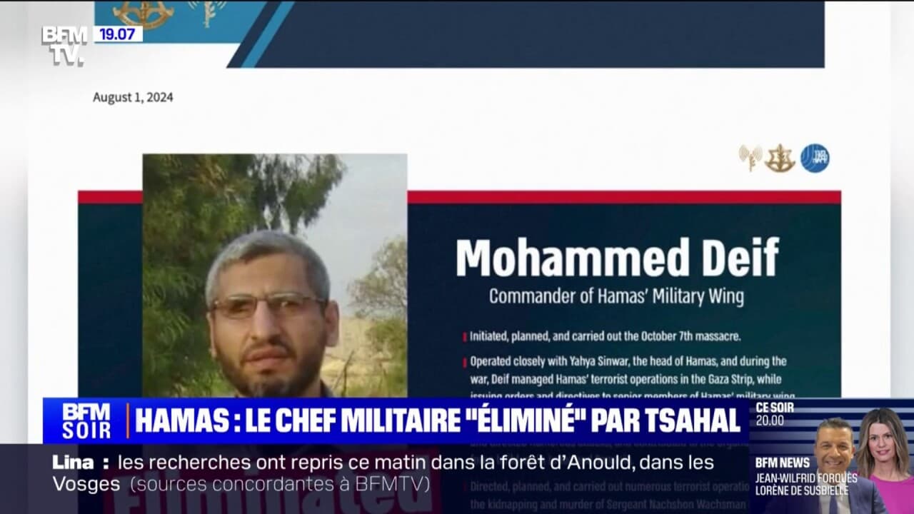 Israël/Hamas: la mort de deux membres importants du Hamas fait craindre ...