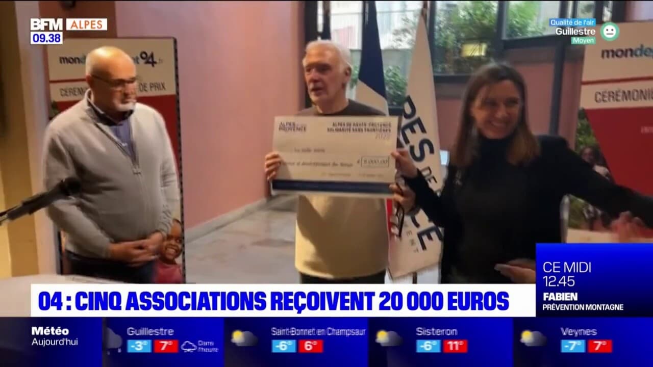 Alpes-de-Haute-Provence: cinq association reçoivent 20.000 euros