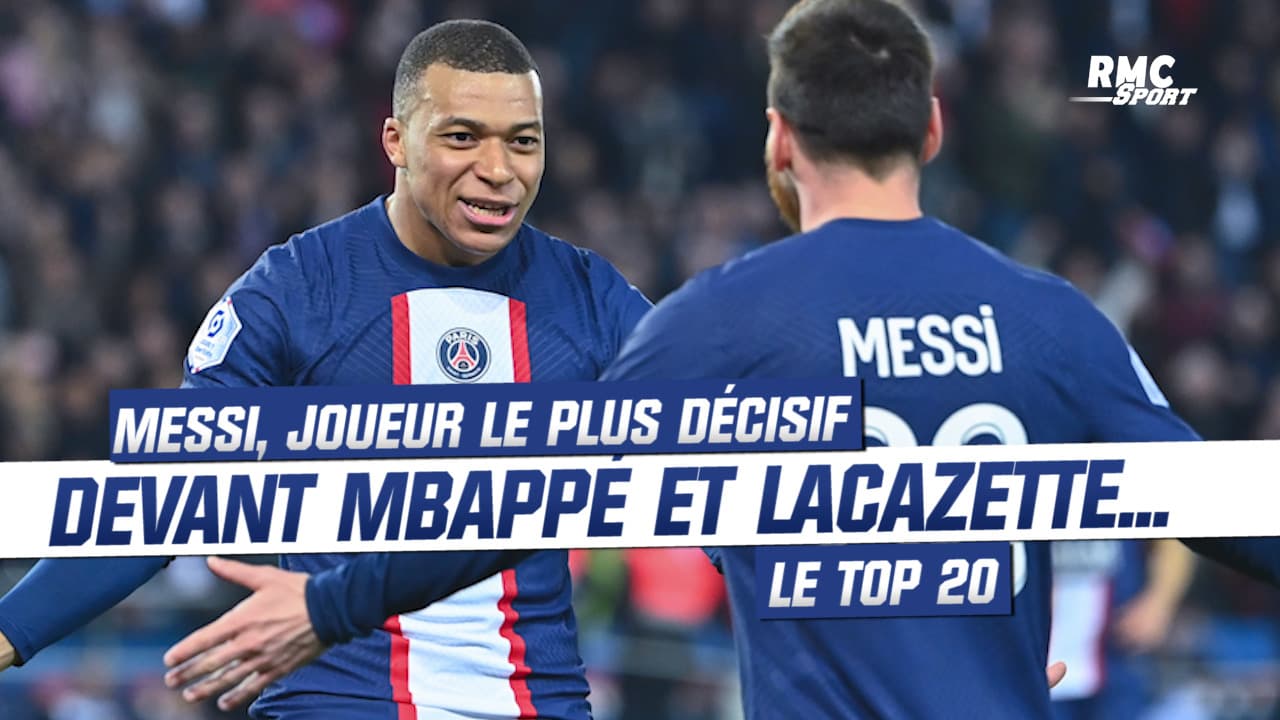 PSG : Messi seul joueur impliqué sur 30 buts en L1 (devant Mbappé et Lacazette)... le top 20