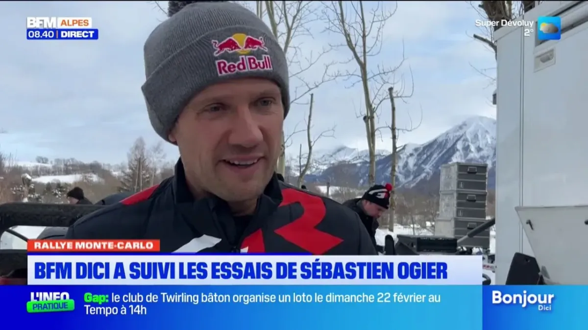 BFM DICI a suivi les essais de Sébastien Ogier