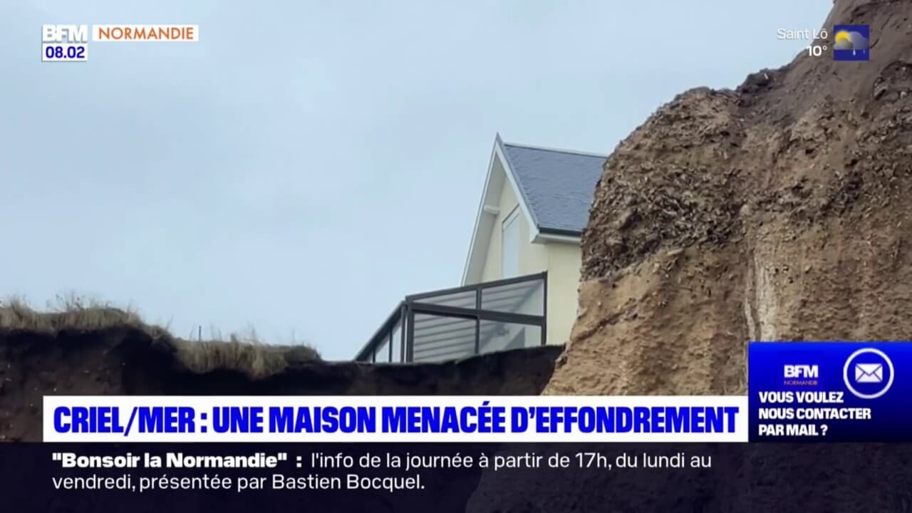 Criel-sur-Mer: une maison menacée d'effondrement