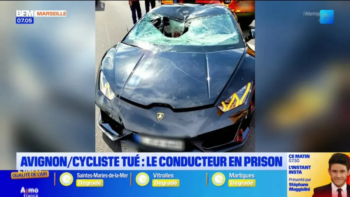 Avignon: un cycliste tué dimanche dans une collision avec une voiture conduite par un homme sans ...