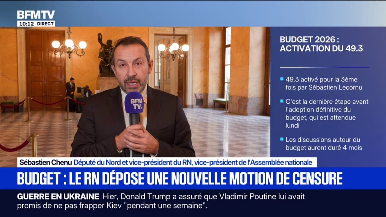Troisième 49.3 sur le budget: "Nous allons déposer une motion de ...