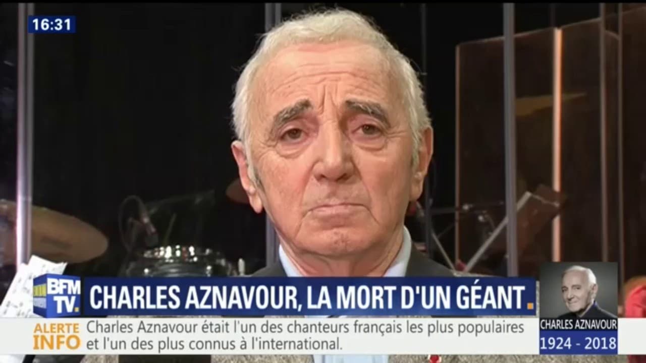 Charles Aznavour "avait la précision de la rime, la précision du mot ...