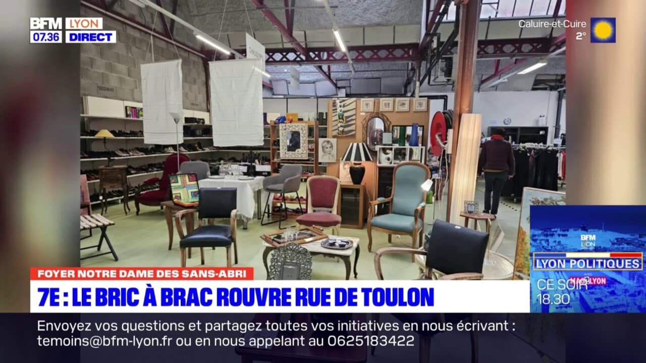 Lyon: le Bric à brac du Foyer Notre-Dame des sans-abri rouvre rue de Toulon