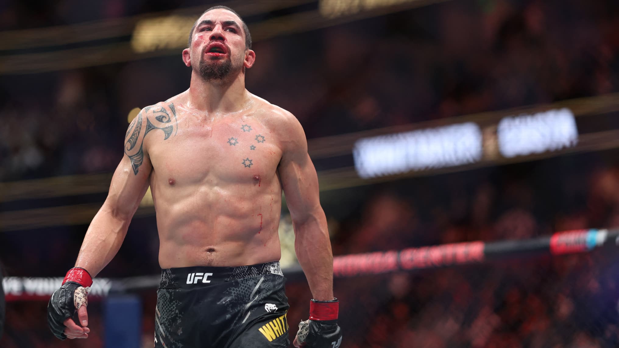 UFC 308: Whittaker sort du silence après sa terrible blessure contre ...