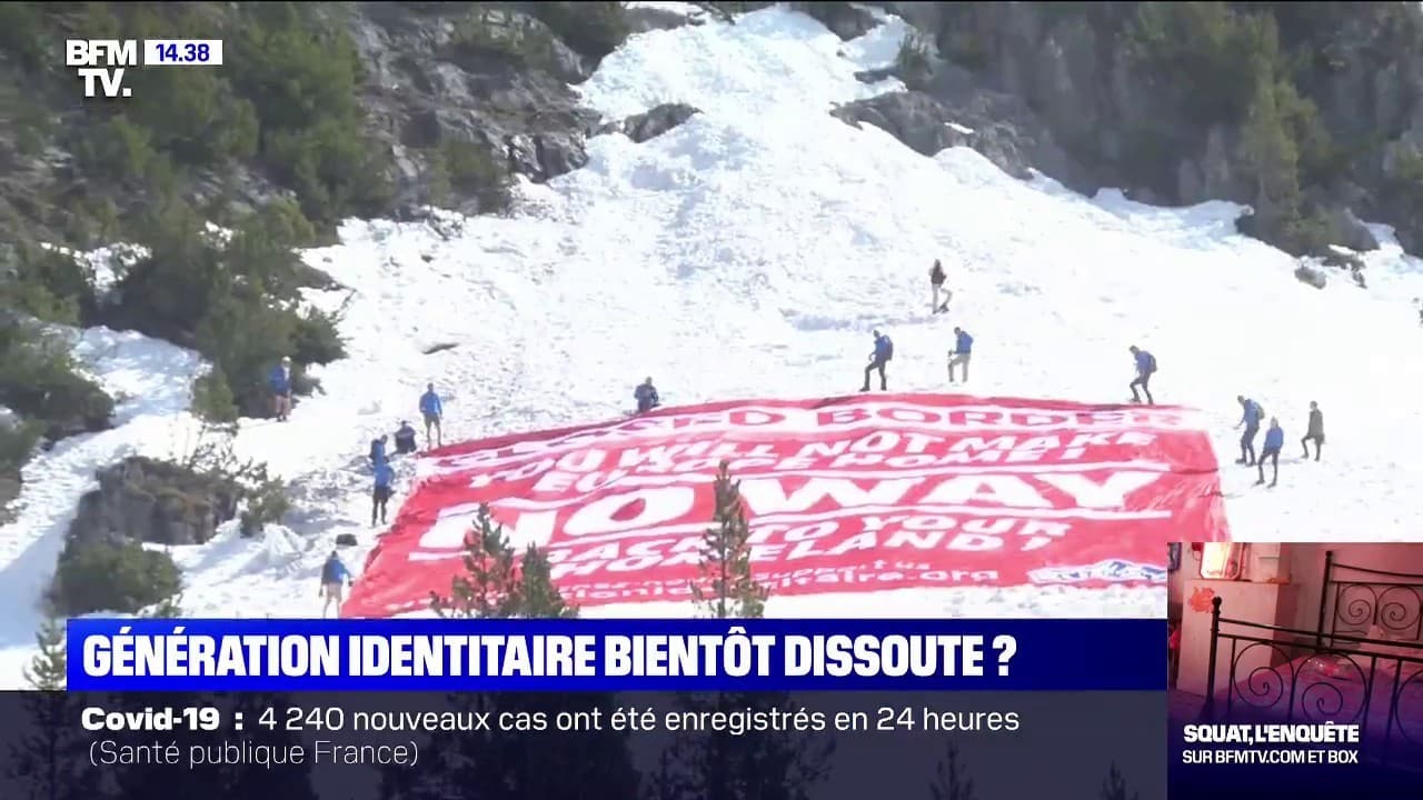 Génération identitaire: plusieurs actions dénoncées par le gouvernement