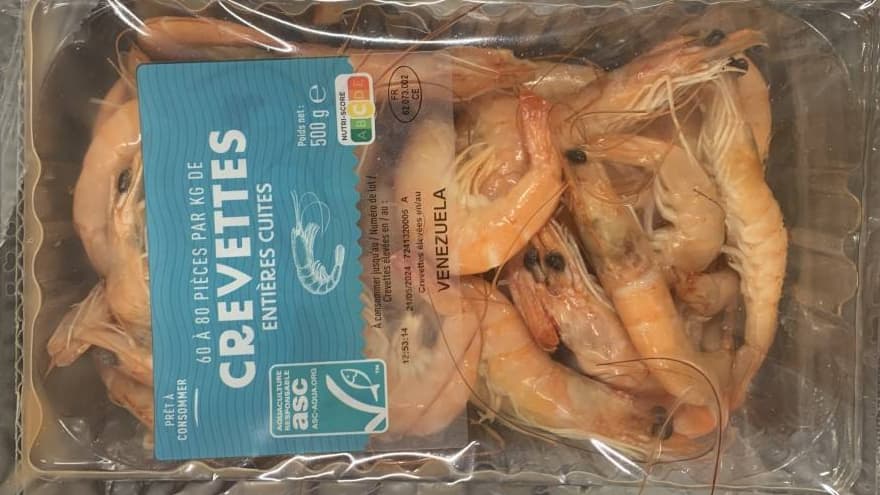 Des crevettes vendues chez Lidl rappelées en raison de la présence de ...