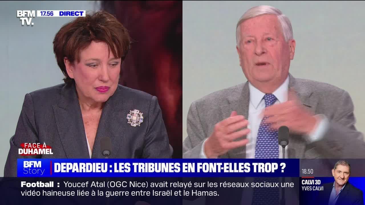 Face à Duhamel : Roselyne Bachelot - Depardieu, les tribunes en font ...